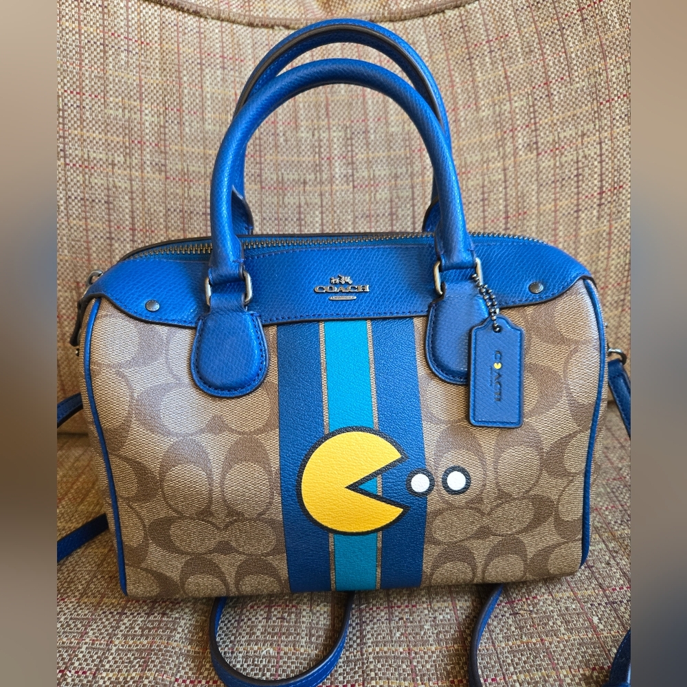 Coach Limited Edition Pacman Crossbody Mini Satchel - Gem